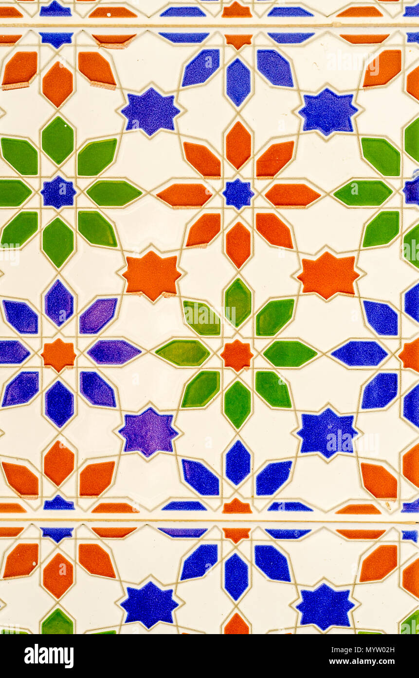 Traditional ornamental Spanish decorative tiles, original ceramic tiles ...