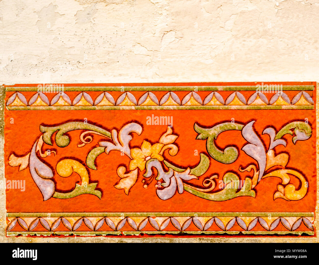 Traditional ornamental Spanish decorative tiles, original ceramic tiles ...