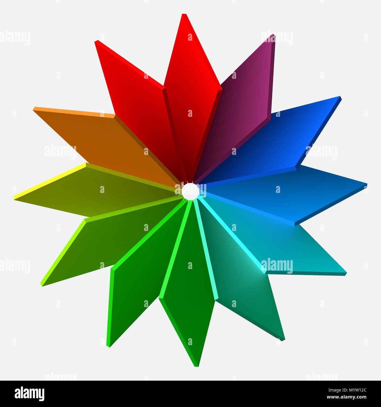 colorful shapes. 3d style vector illustration Stock Vector Image & Art ...