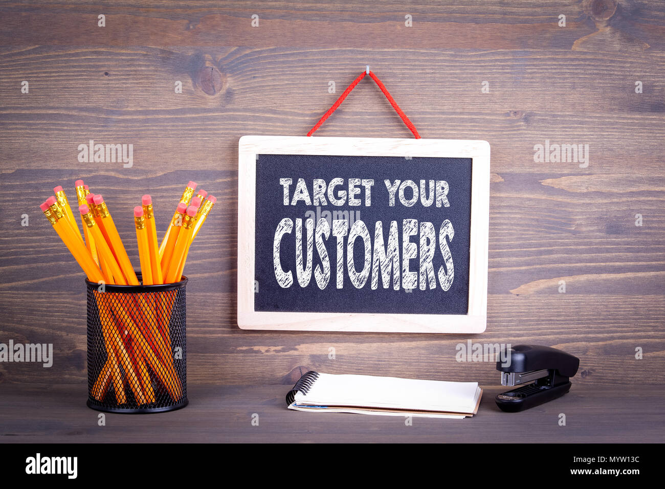 Target your customers, Business Concept Stock Photo - Alamy