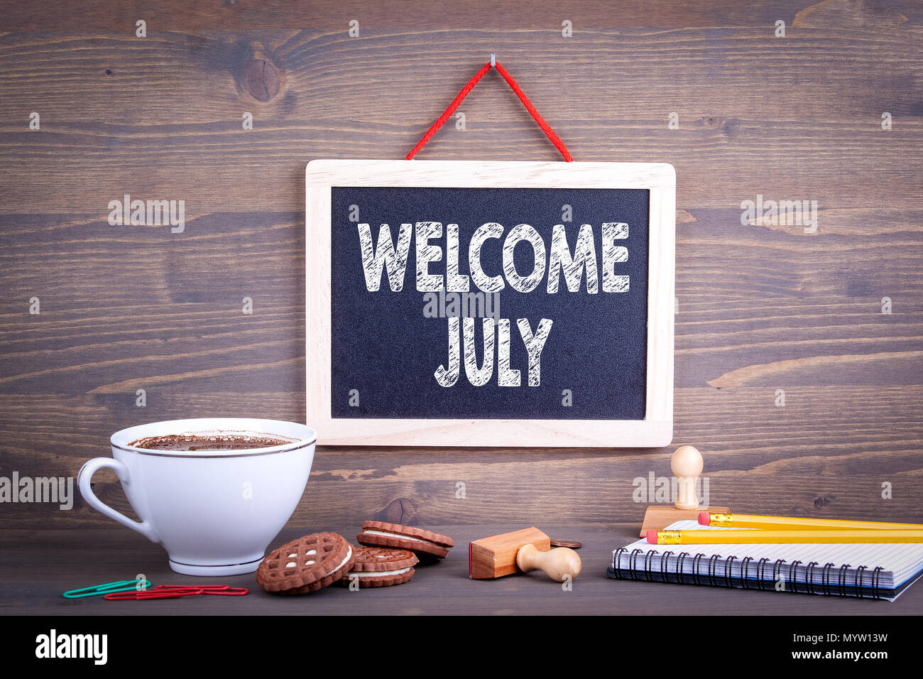 Welcome july hi-res stock photography and images - Alamy