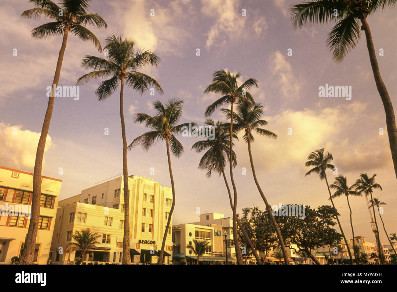 1990s ocean drive hi-res stock photography and images - Alamy