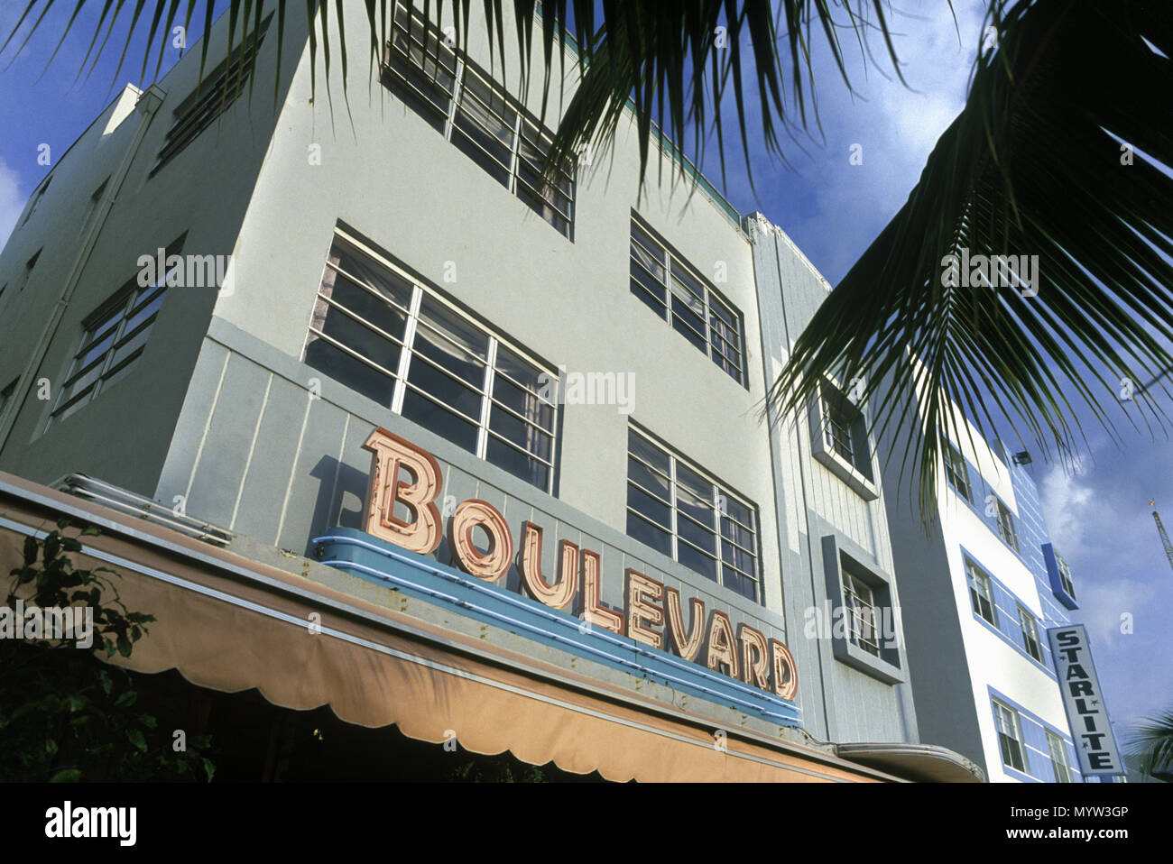 1992 HISTORICAL BOULEVARD HOTEL OCEAN DRIVE SOUTH BEACH ART DECO ...