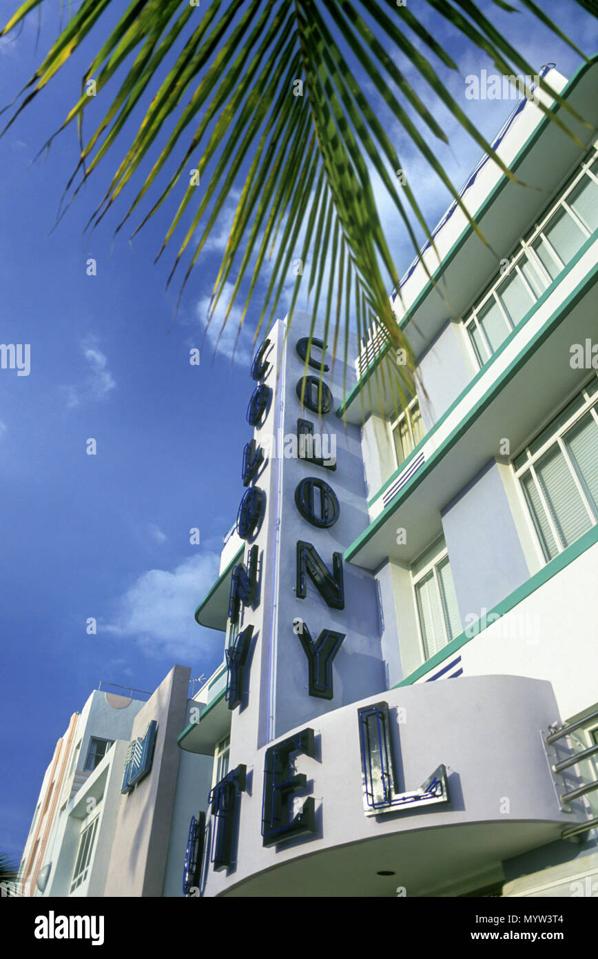 1992 HISTORICAL COLONY HOTEL (©HENRY HOHAUSER 1935) OCEAN DRIVE SOUTH ...