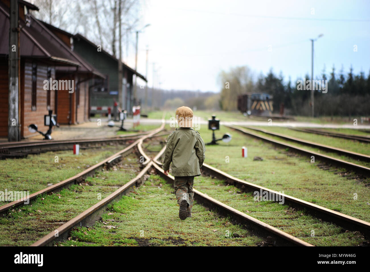 Little,sad boy. Child traveler, wanderer. Lost kid. Problems boy Stock ...