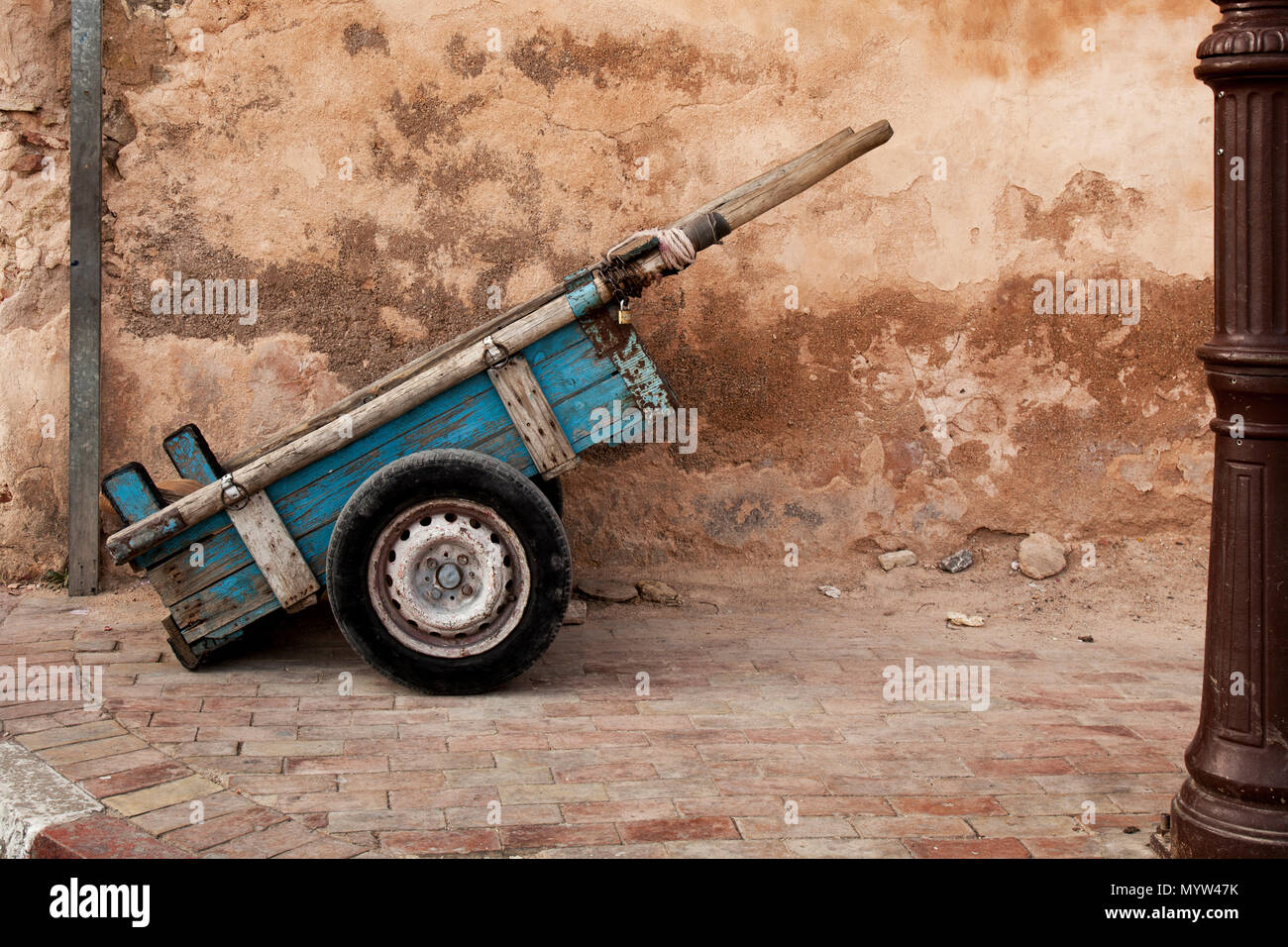 Hand car in Morocco Stock Photo - Alamy