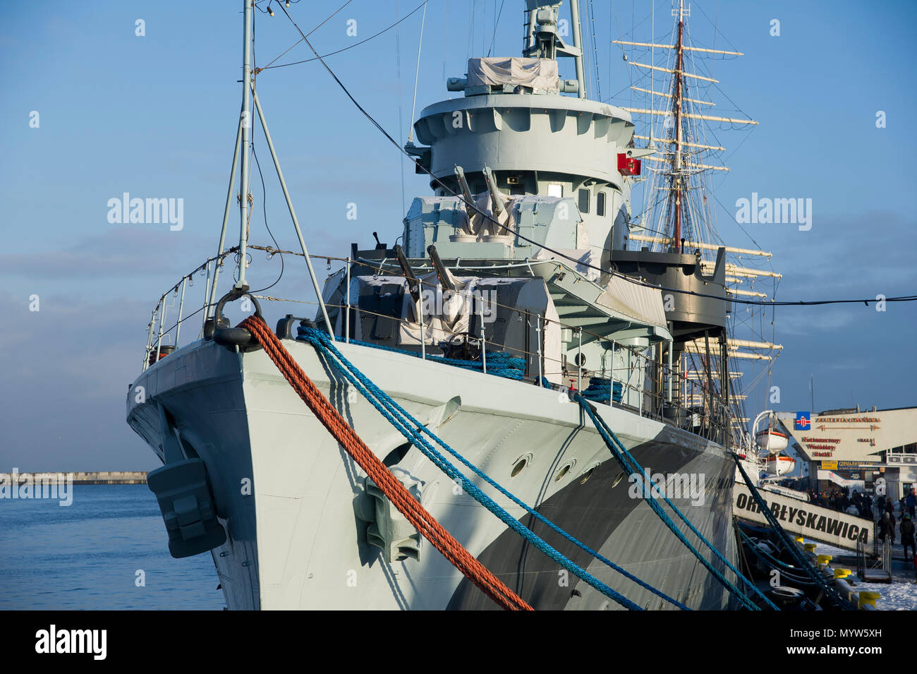 Polish navy wwii destroyer hi-res stock photography and images - Alamy