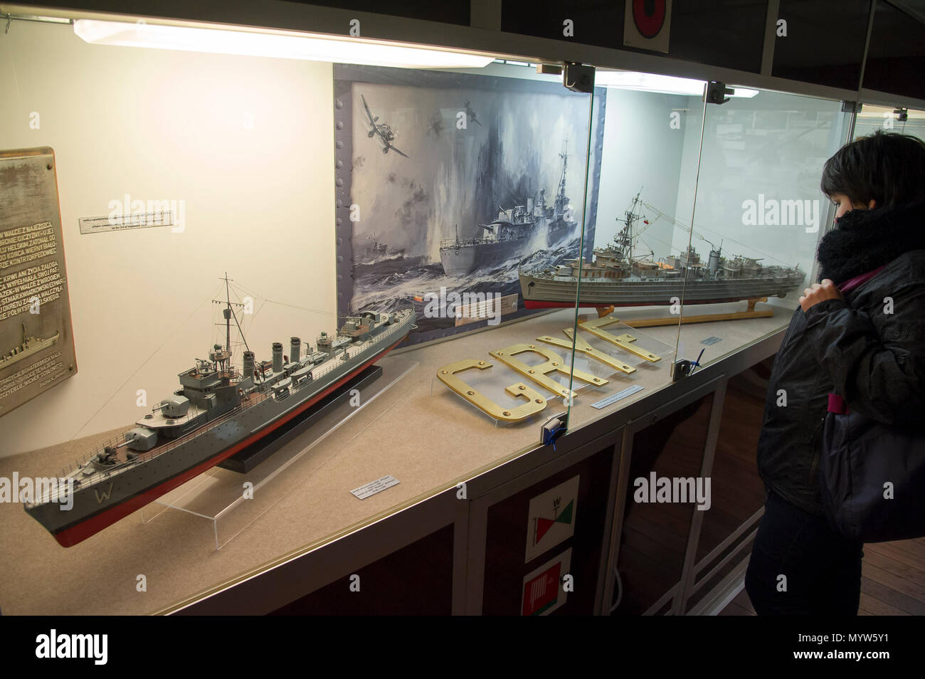 Museum ship ORP Blyskawica is a Grom class destroyer which served in ...