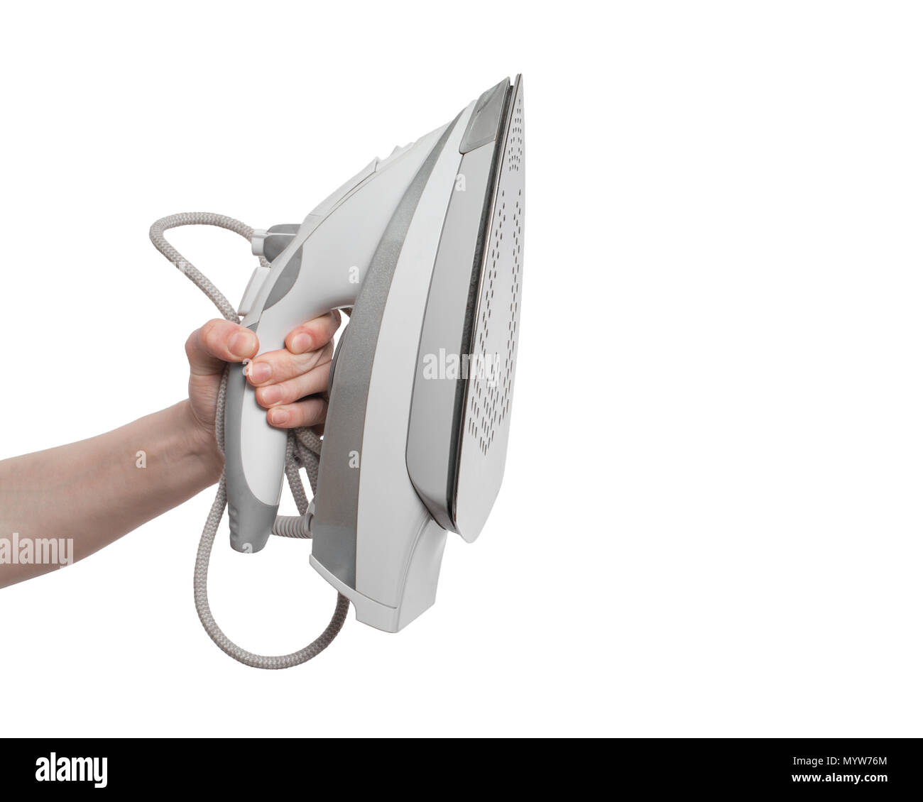Hand holding steam iron isolated hi-res stock photography and images ...