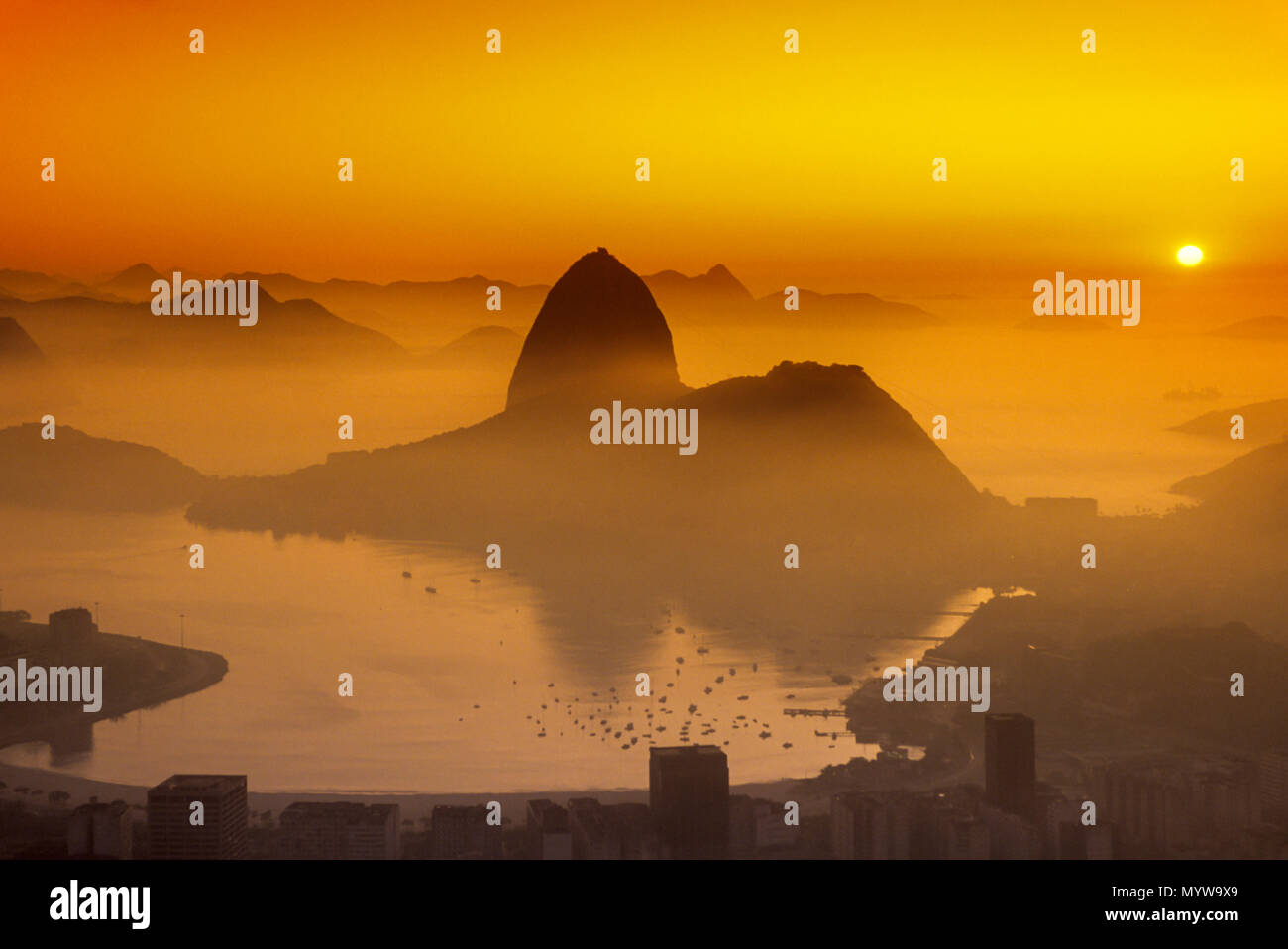 1992 HISTORICAL SUGARLOAF URCA MOUNTAIN BUTAFOGO BAY RIO DE JANEIRO ...