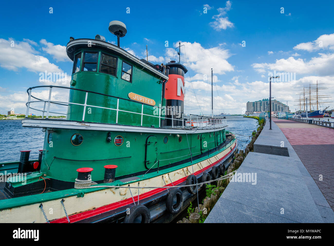 The Jupiter Tugboat at Penns Landing, in Philadelphia, Pennsylvania ...