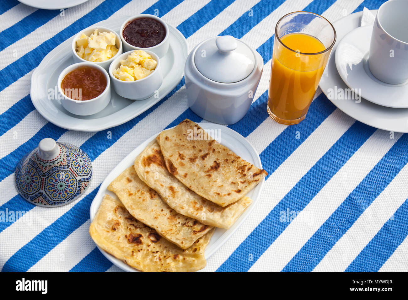 breakfast in morocco Stock Photo - Alamy