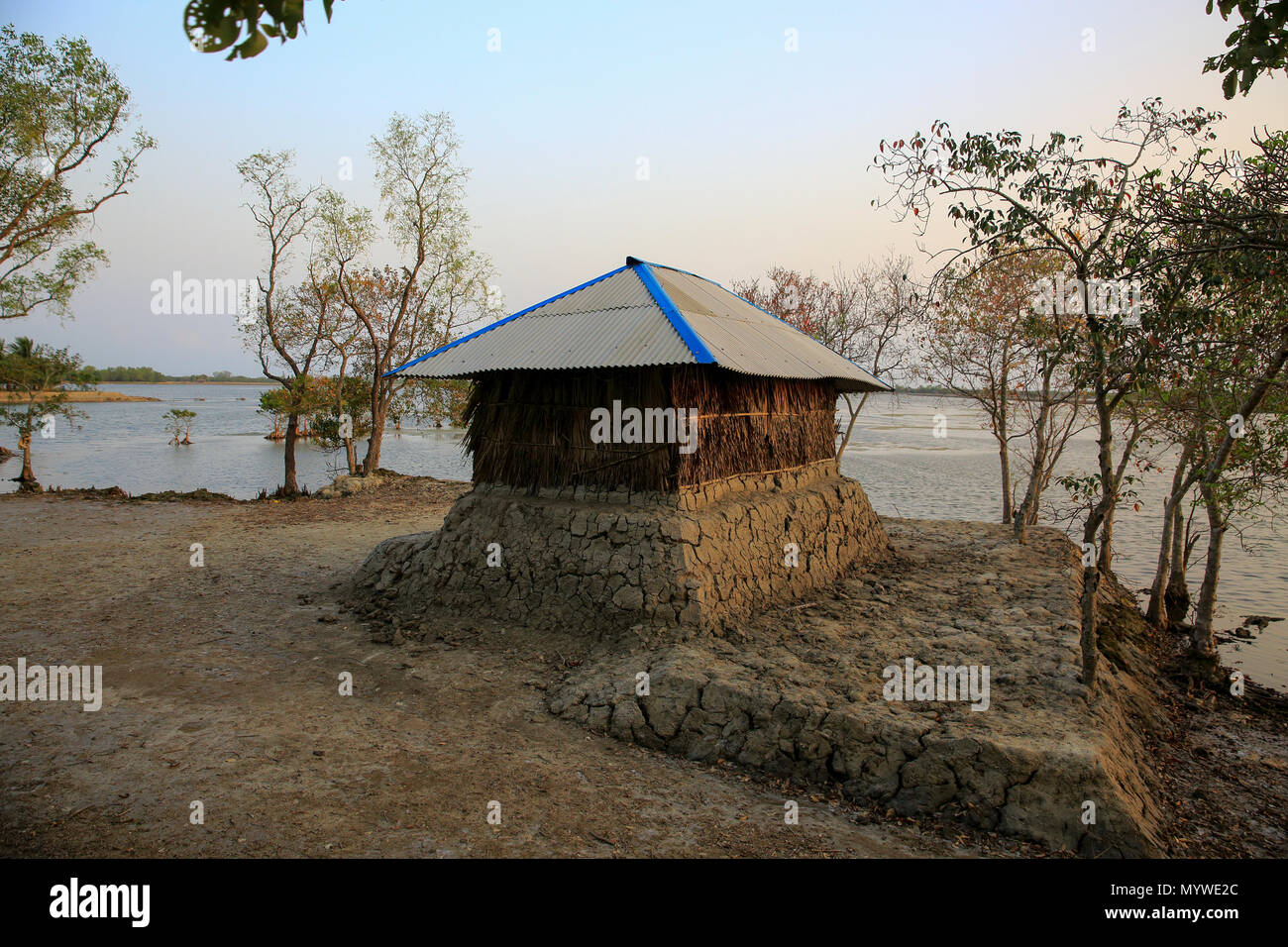 View of a desiccated floodplain at Gabura union in Shyamnagar Upajila ...