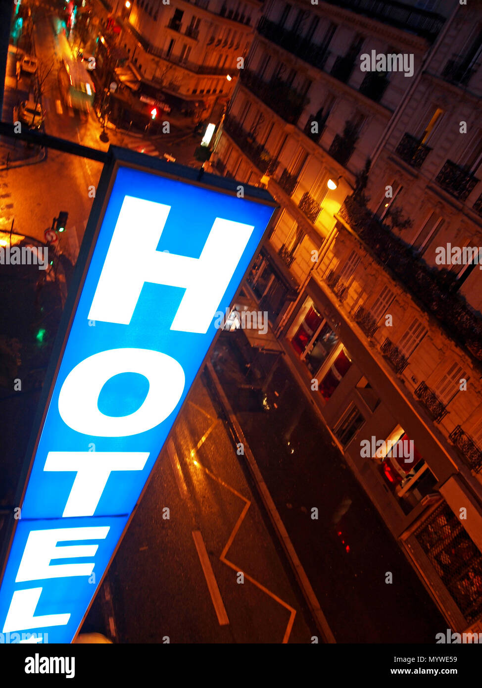 Hotel sign paris hi-res stock photography and images - Alamy