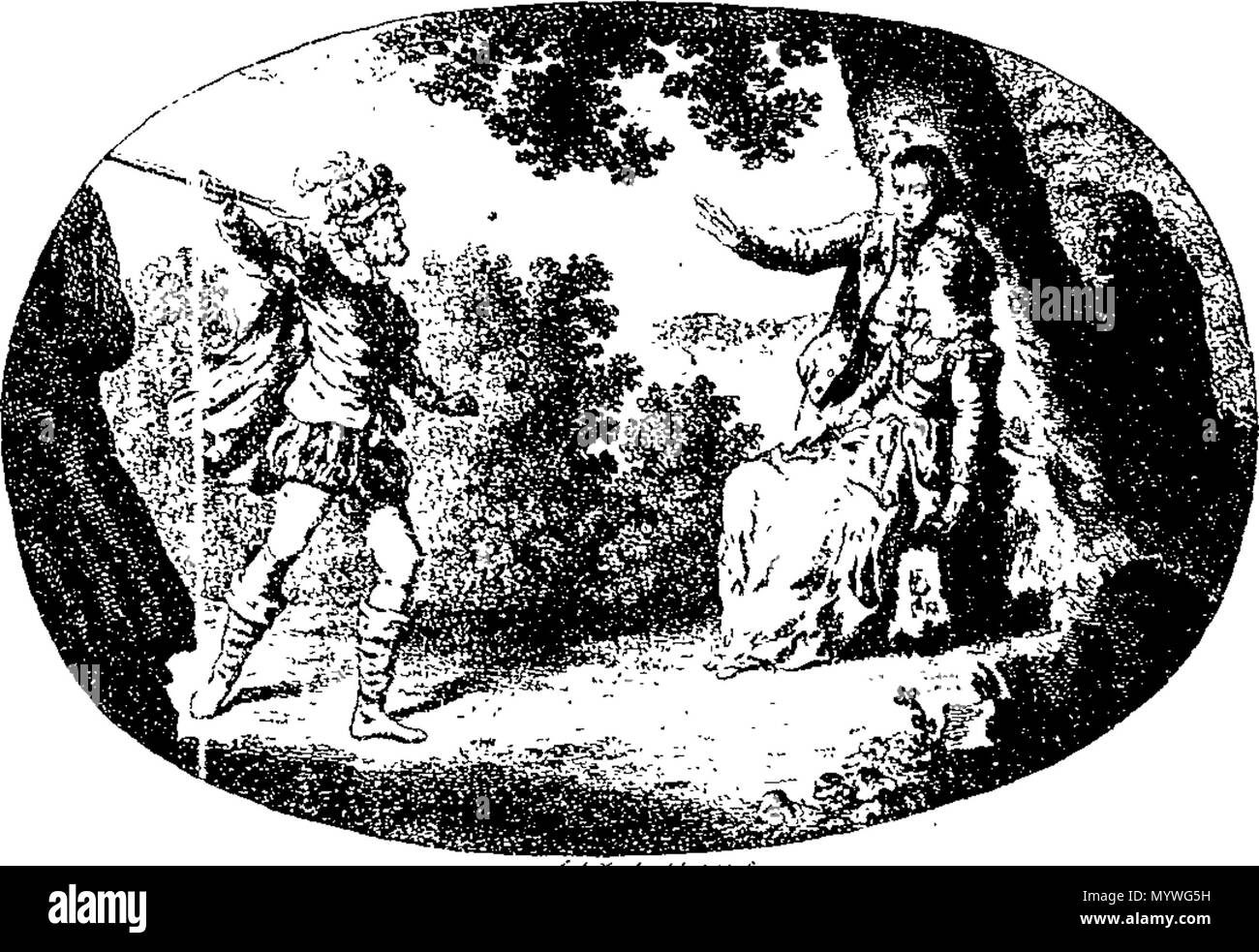 . English: Fleuron from book: Armine and Elvira, a legendary tale. In ...