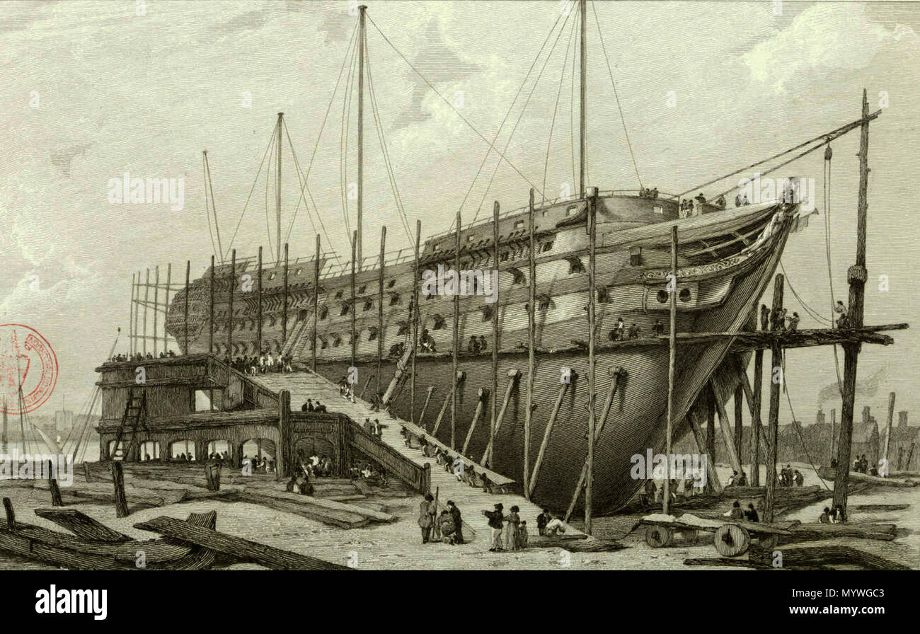 English dockyard engraving hi-res stock photography and images - Alamy