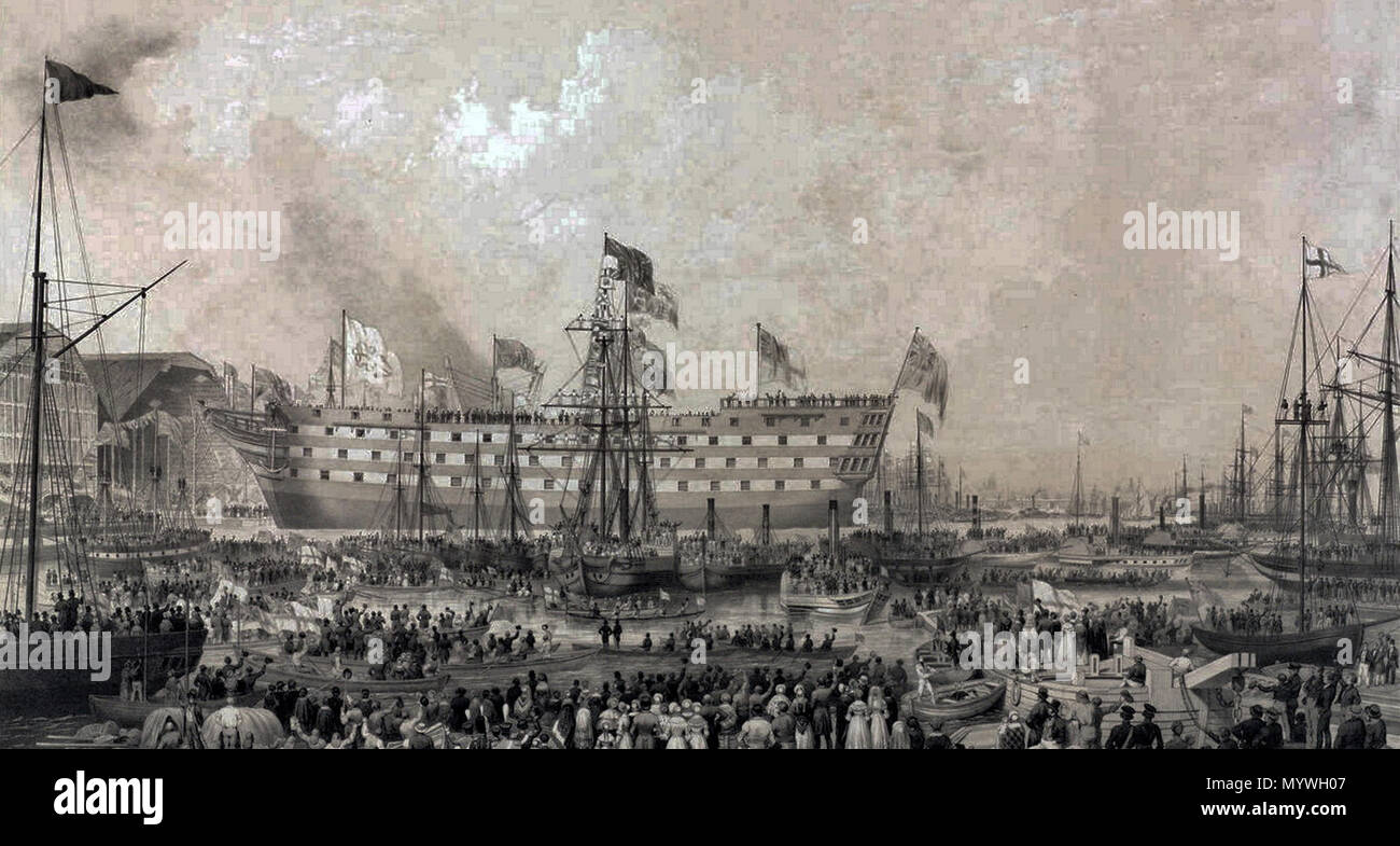 Launching ship ceremony hi-res stock photography and images - Alamy