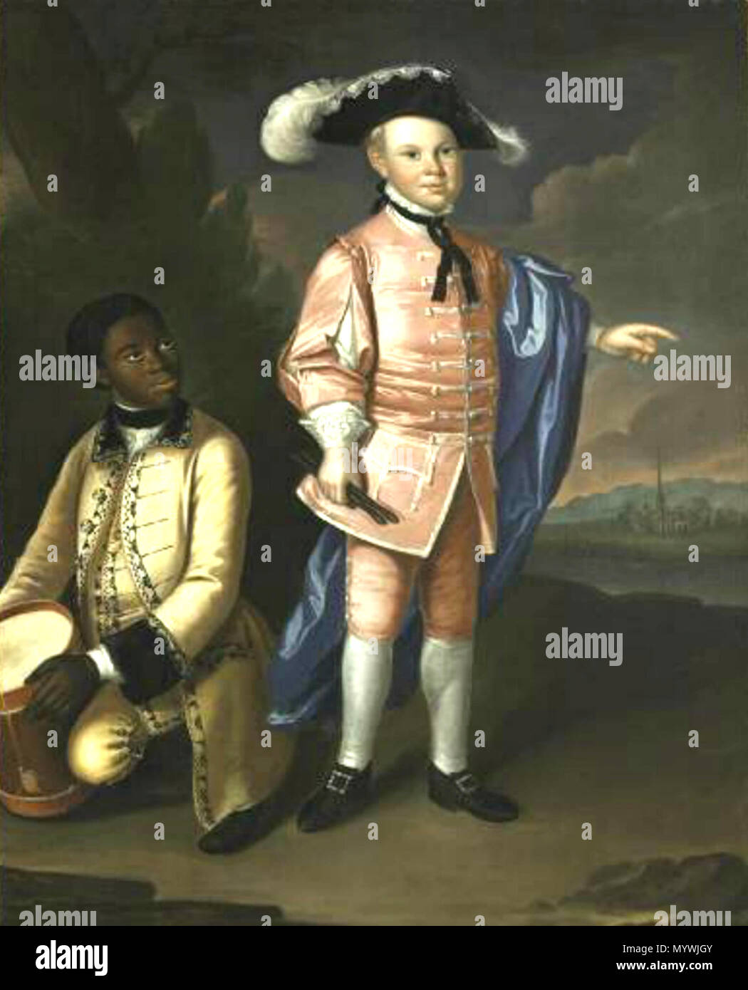. English: Charles Calvert and his Slave by John Hesselius 1728-1778 ...