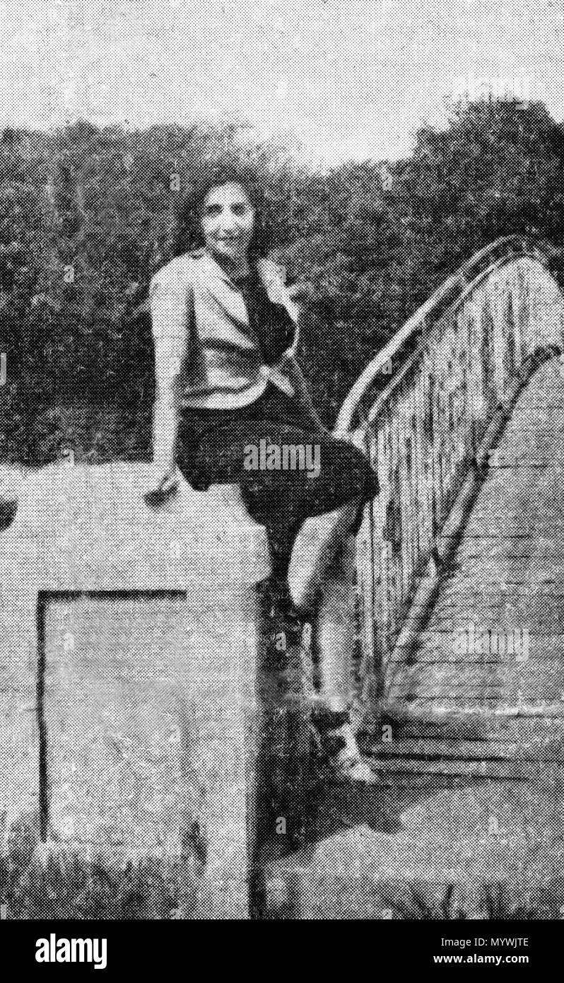 . English: Louise Aslanian at a bridge in France. One of the last ...