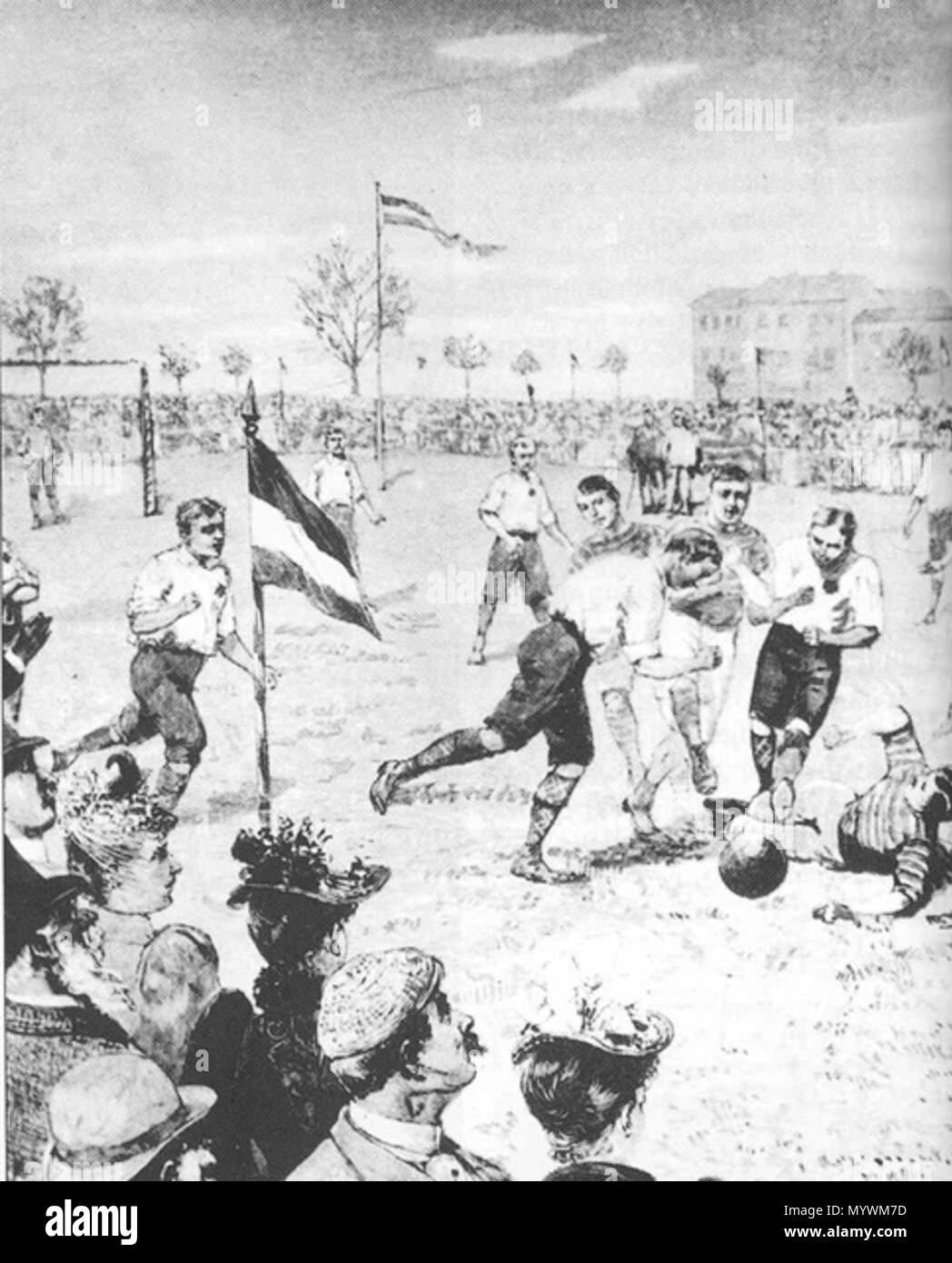 2 Fußballgeschichte (1892 Stock Photo - Alamy