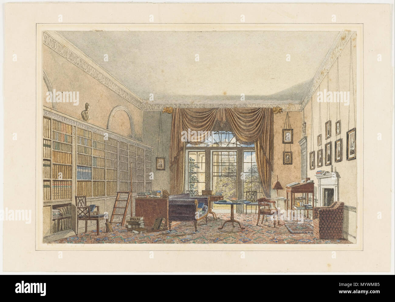 . Interior of a Library . 1830s–1840s 3 Interior of a Library - Google ...