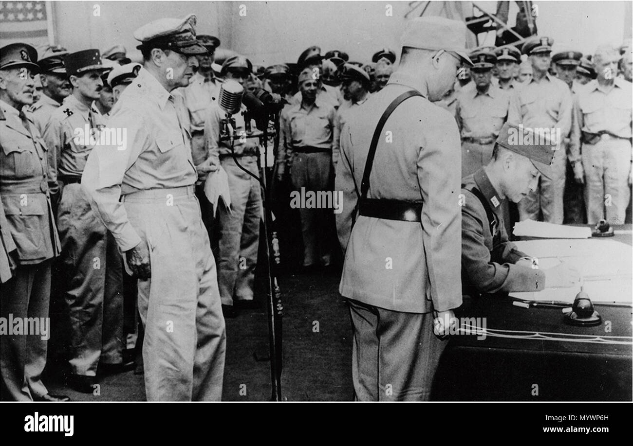 . Simple English: under the surrender of Japan to the Allies (U.S. and ...