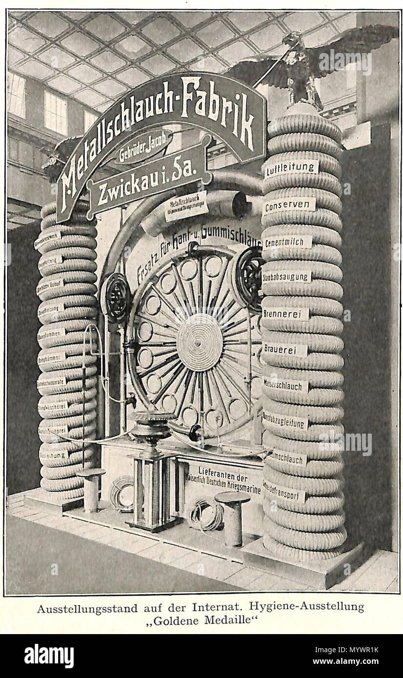 . Deutsch: Zwickau - Messe-Exponat der Gebr. Jacob Metallwarenfabrik ...