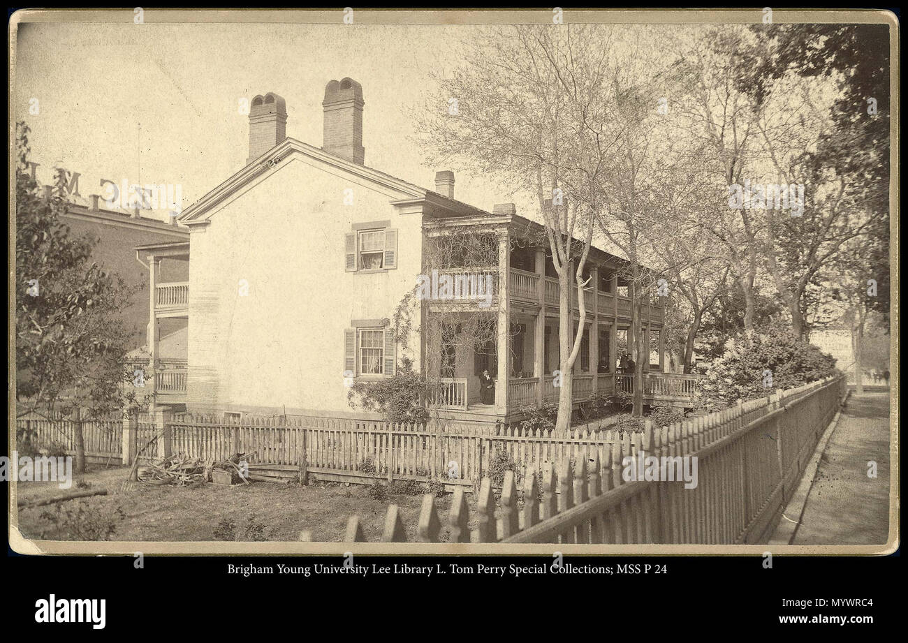 Call #: Mss P24 Box 3 Folder 1 . Daniel H. Wells Residence. circa 1882 ...