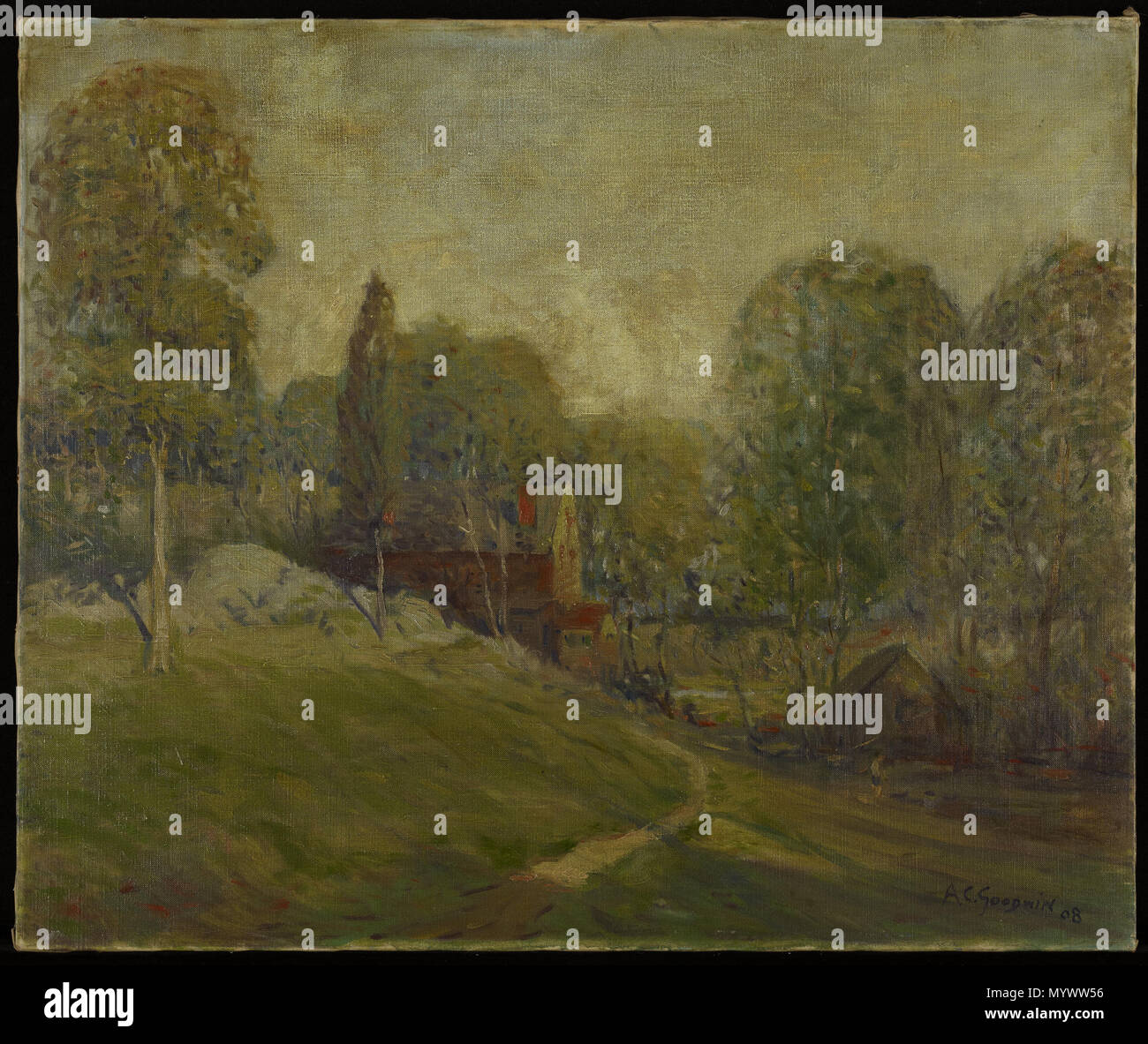 . English: Landscape . 1908 11 Arthur Clifton Goodwin - Landscape - 84. ...