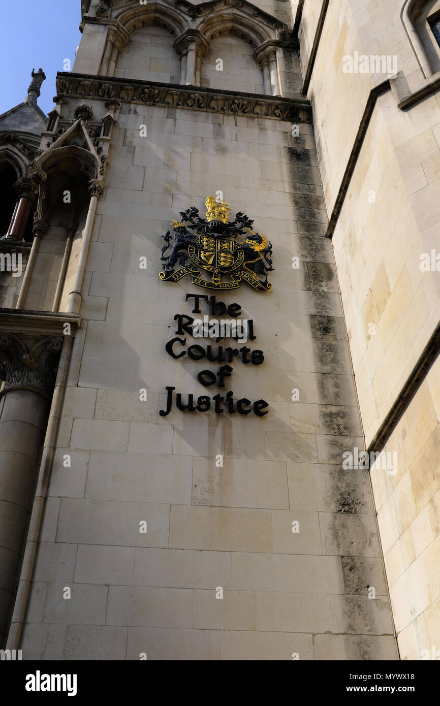 The Royal Courts of Justice, London, England, UK Stock Photo - Alamy