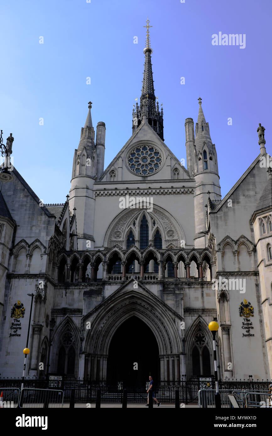 The Royal Courts of Justice, London, England, UK Stock Photo - Alamy