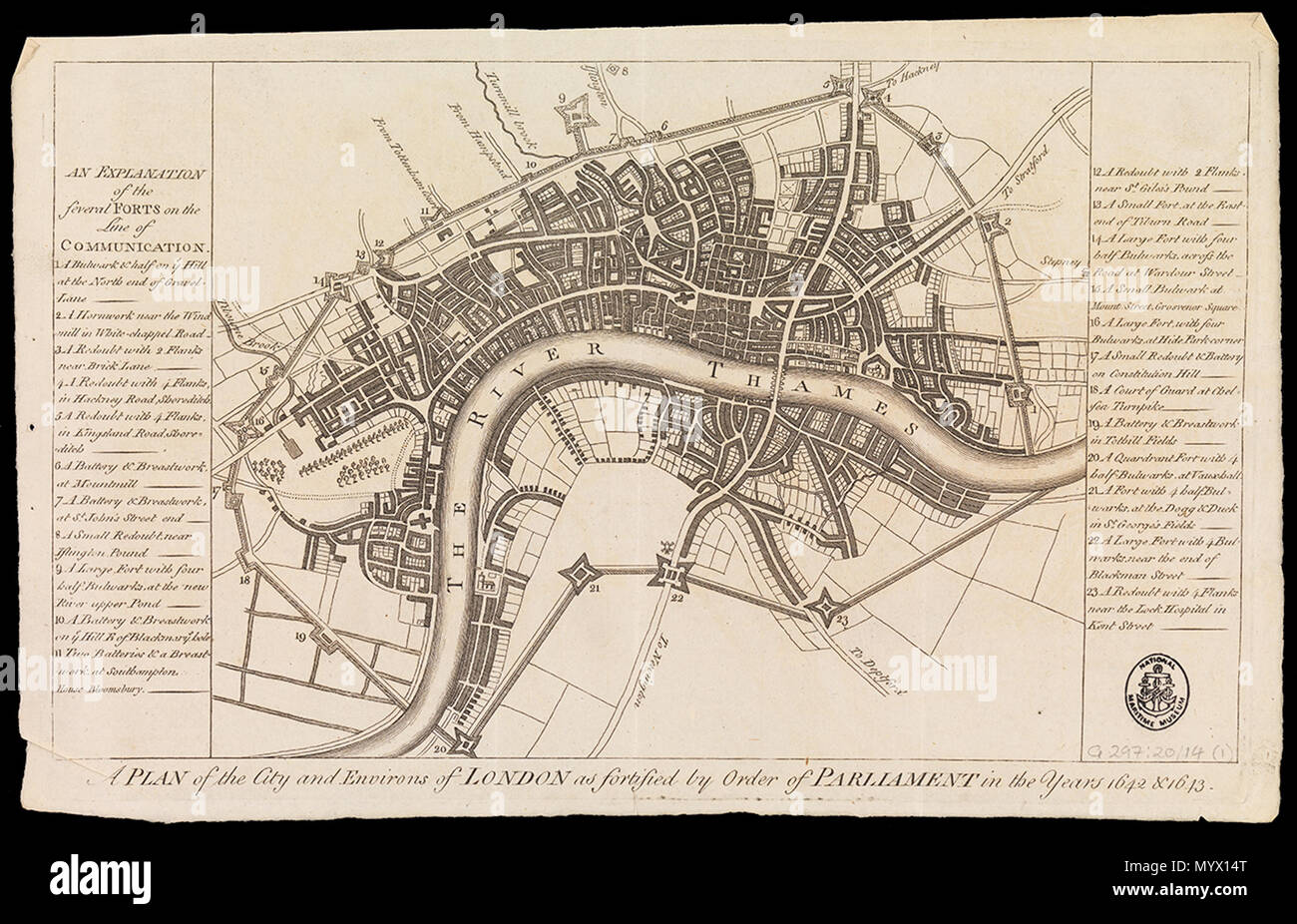 S0507 . circa 1643. Unknown 170 A plan of the city and environs of ...