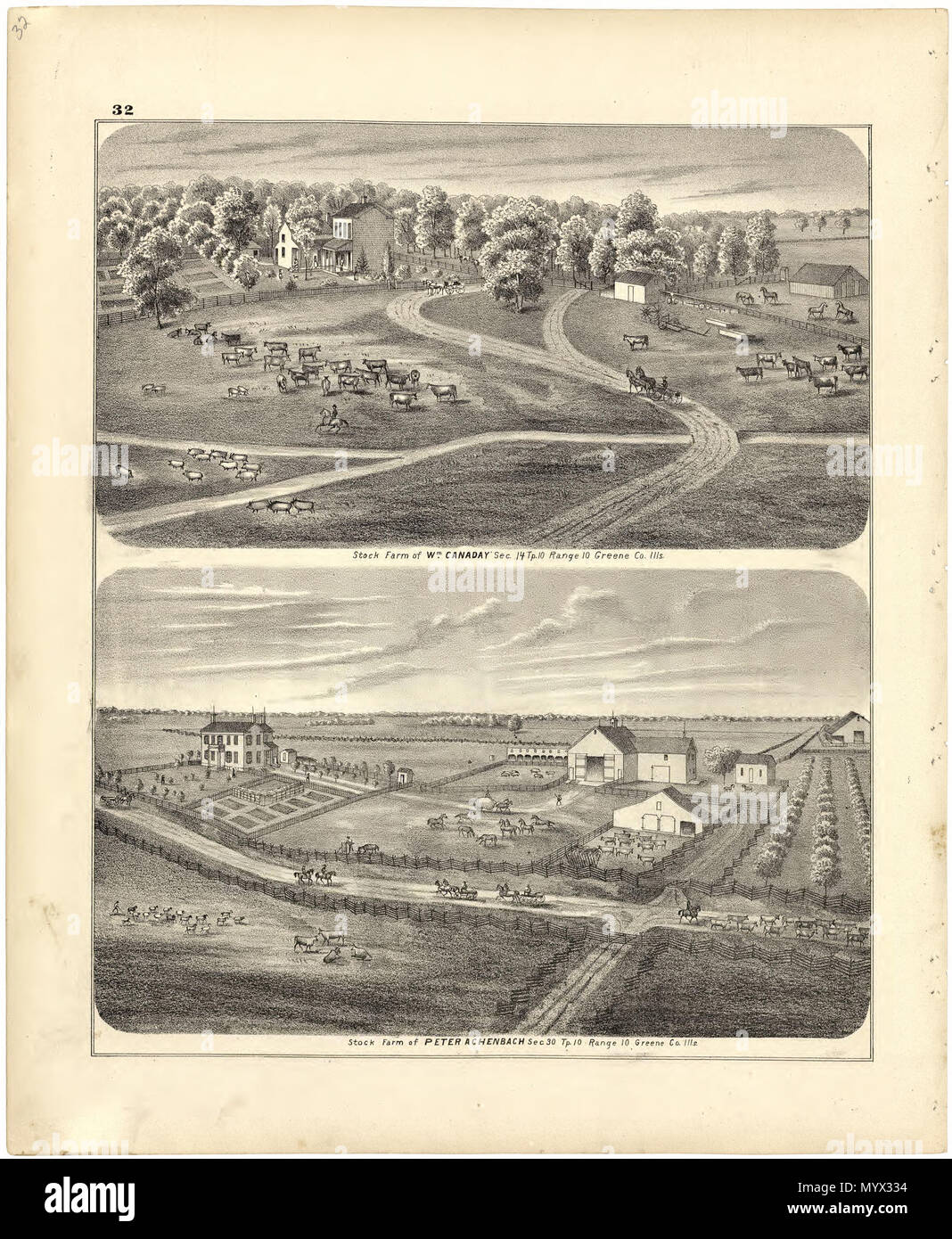 Greene county map hi-res stock photography and images - Alamy