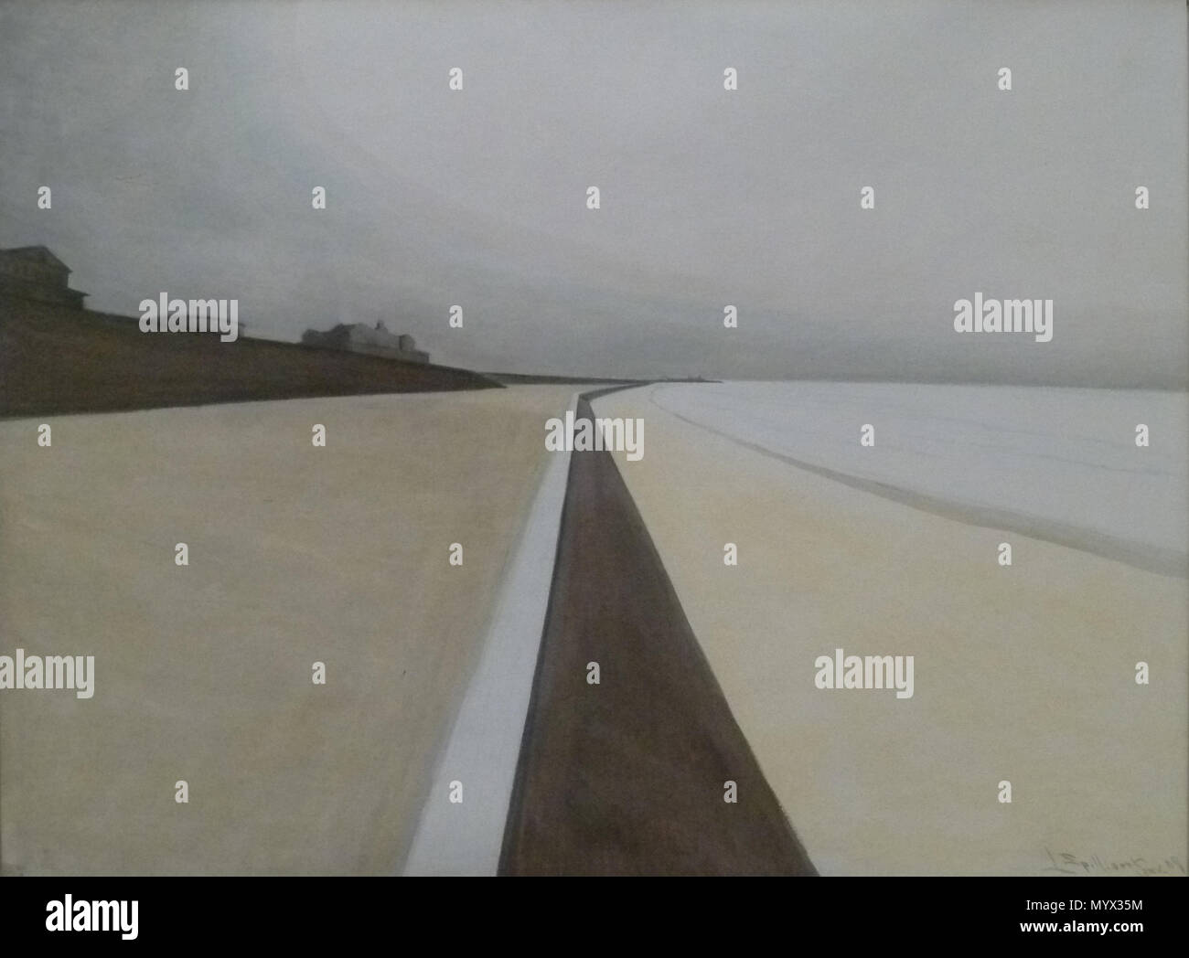 66 Léon Spilliaert (1909) - Strand en dijk te Oostende Stock Photo - Alamy