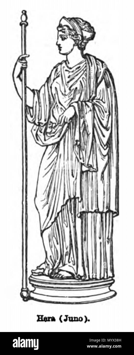 . Hera (Juno). . 1882, upload: 2017-08-13. Illustrated by Engravings on ...
