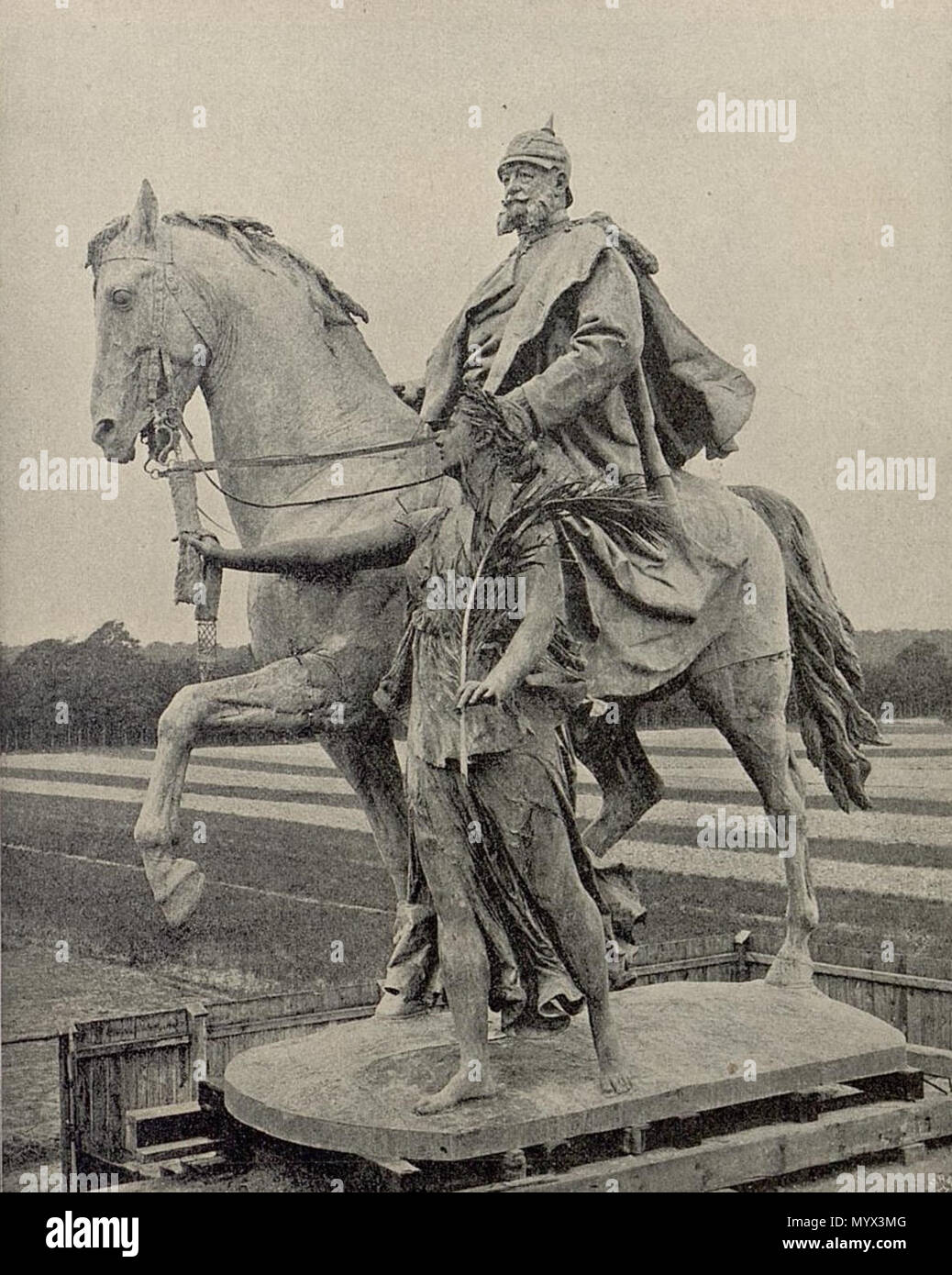 . Deutsch: Reiterstandbild Kaiser Wilhelms I. vom Kaiser-Wilhelm ...