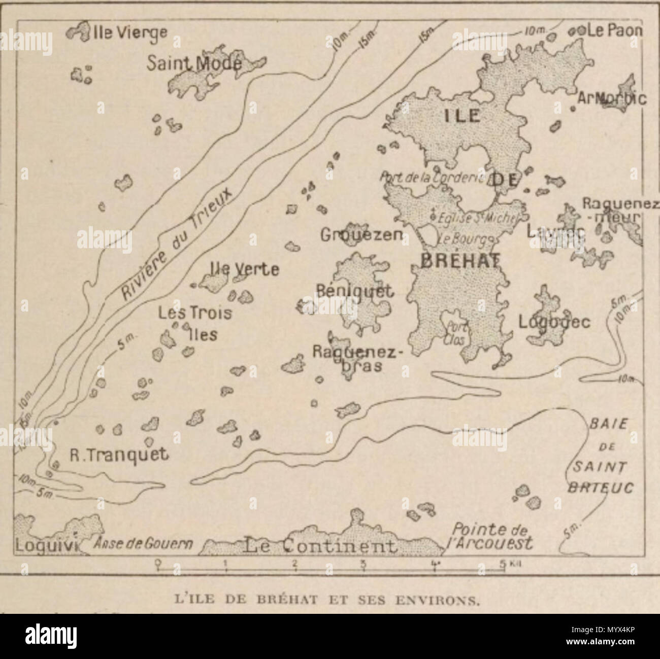 20 Carte Bréhat archipel Stock Photo - Alamy