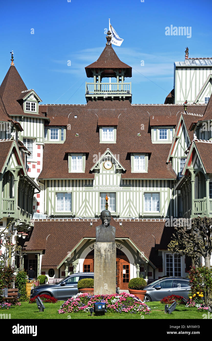 The Normandy, Hotel Barriere, Deauville, Normandy, France Stock Photo ...