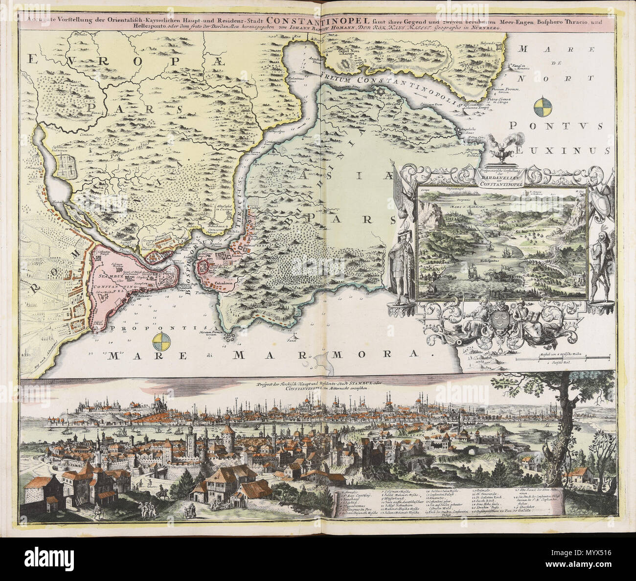 Medieval map of constantinople hi-res stock photography and images - Alamy