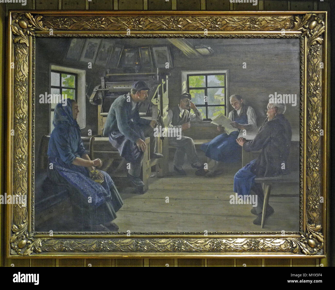 . Deutsch: Genrebild aus Schönlinde (Krásná Lípa) von August Frind ...