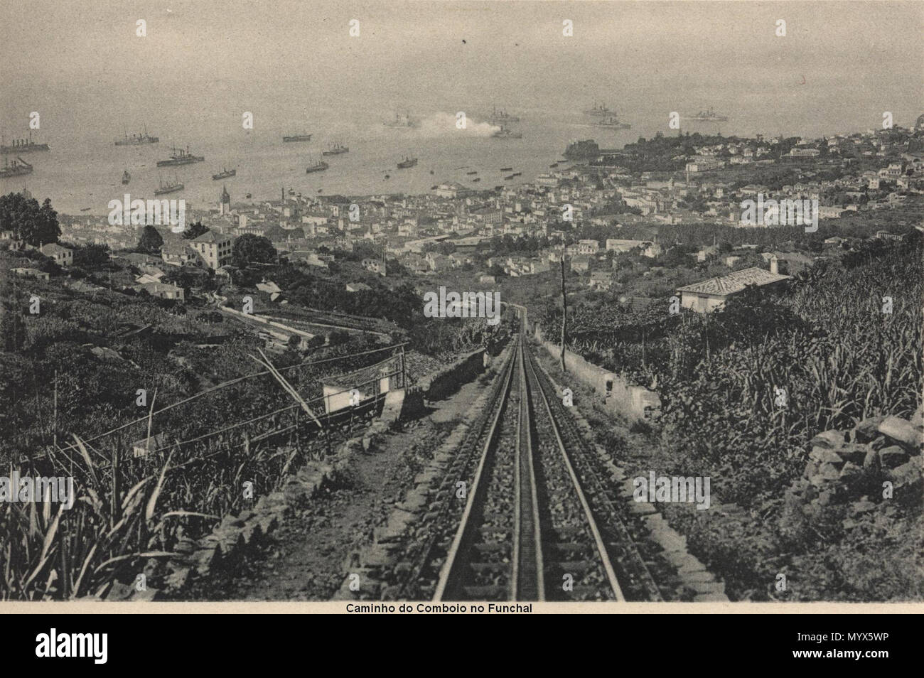 . English: Caminho de Ferro do Monte - Old tramway in Funchal, Madeira ...