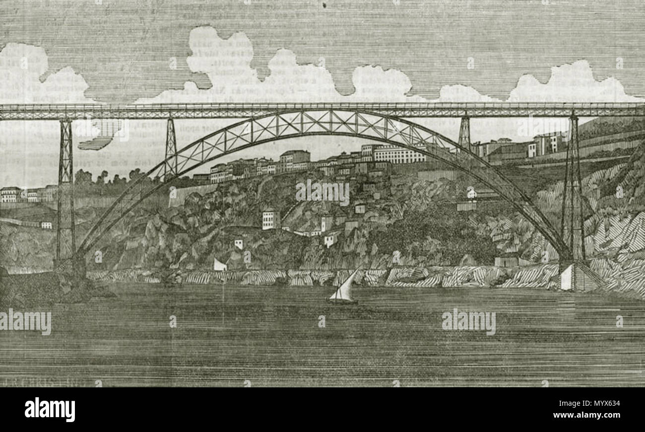 . Ponte Maria Pia, Porto . 1877. Ponte D. Maria Pia, in Diário ...