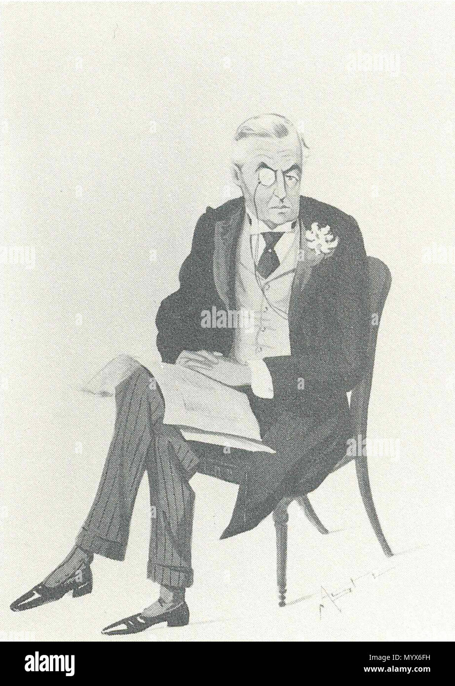 Chamberlain caricature hi-res stock photography and images - Alamy