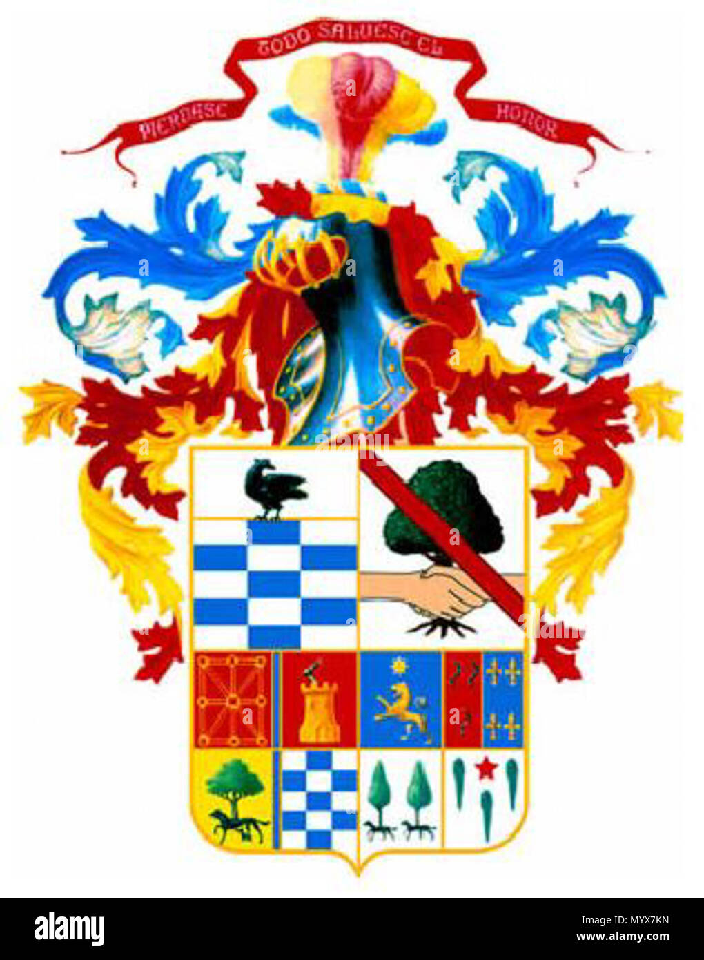 . Español: Coat of arms of the García Mansilla family. . 1858. Unknown ...