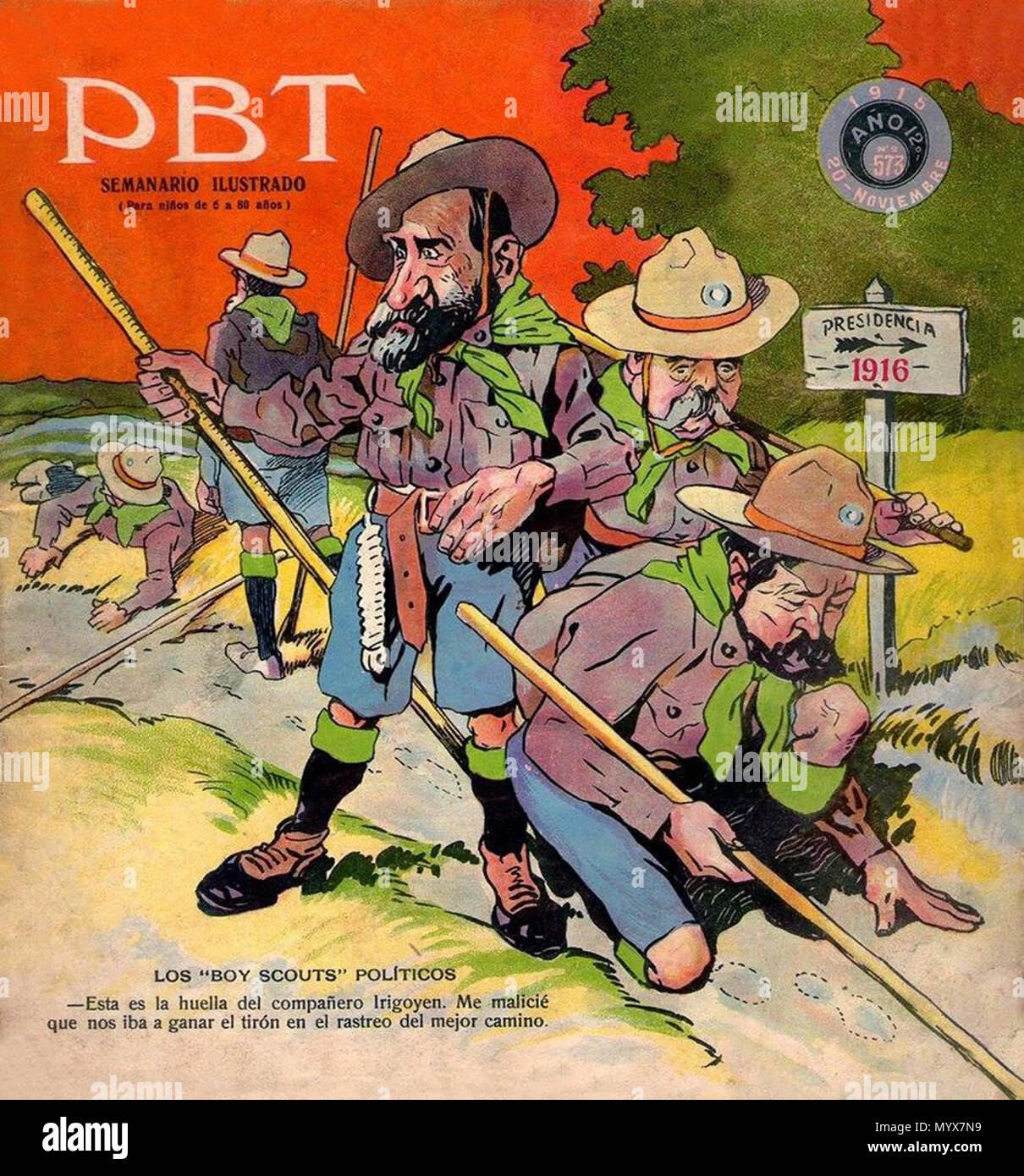 . English: Cover of PBT magazine n° 573. . 1916. Unknown 1 Pbt magazine ...