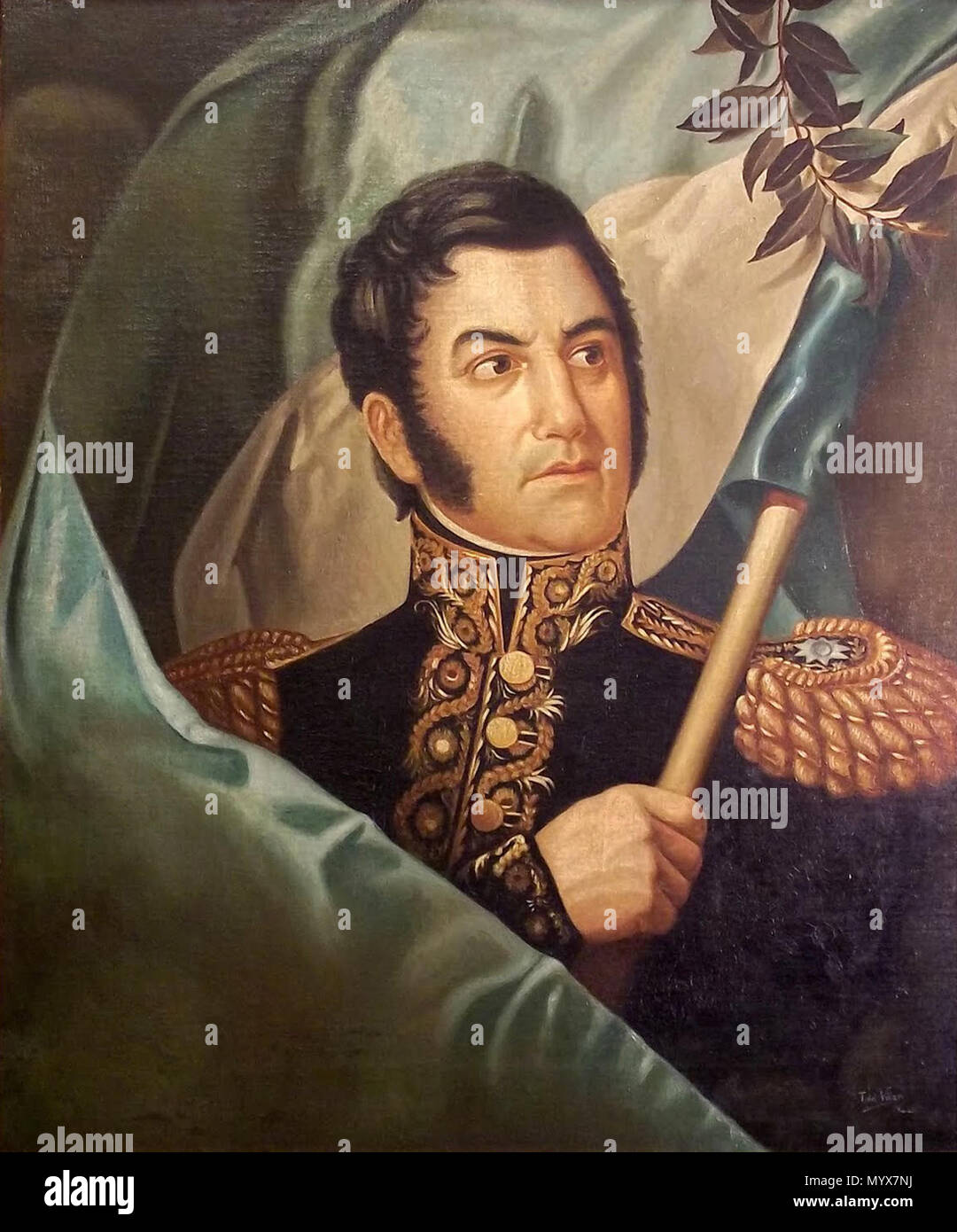 1 Retrato más canónico de José de San Martín Stock Photo - Alamy