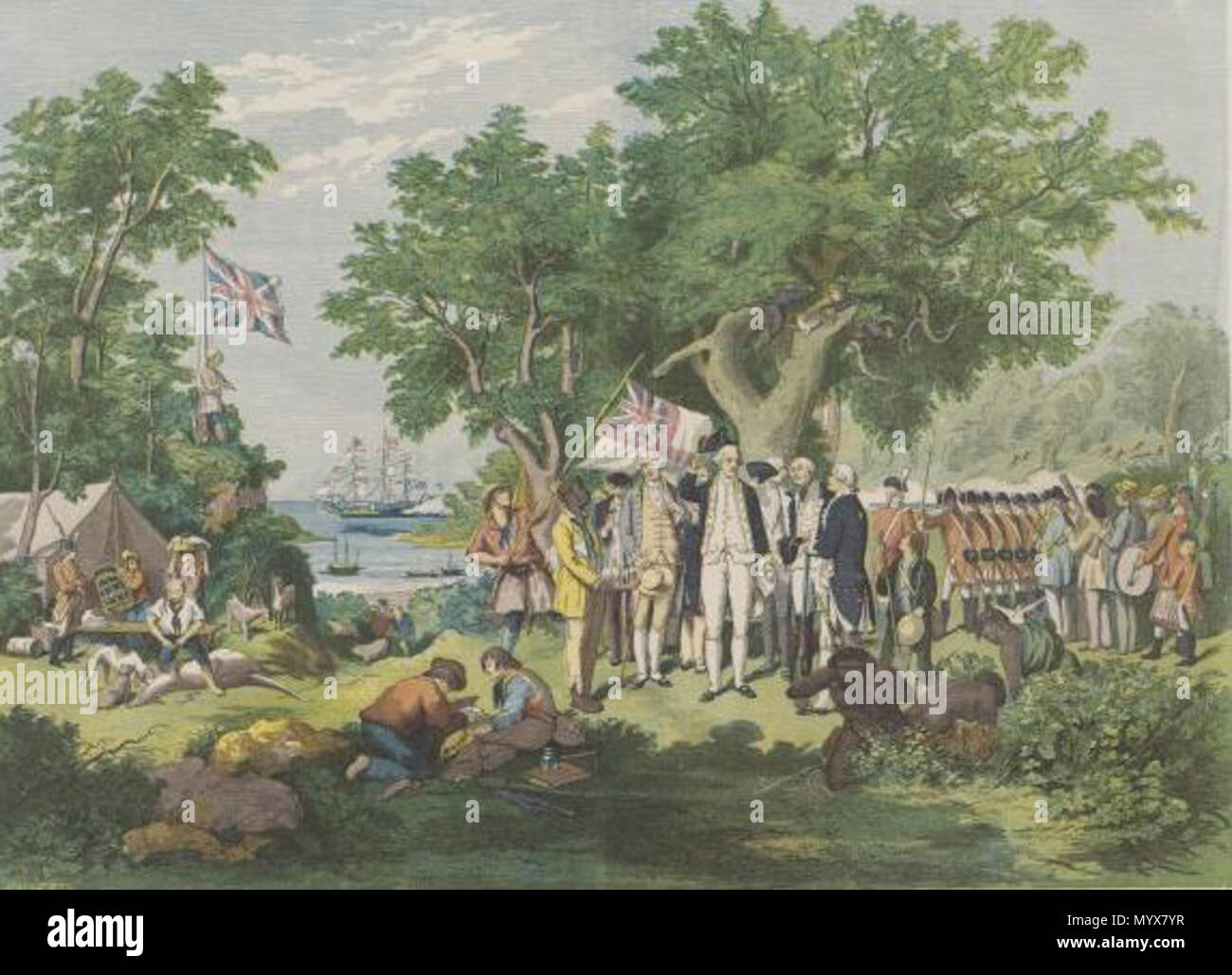 . English: Coloured print by Samuel Calvert (1828-1913), depicting ...