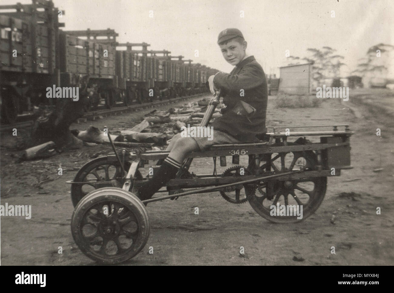 . A Sheffield No. 1 Velocipede Car on the Kurrawang Woodline in Western ...