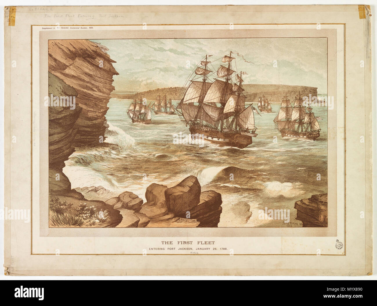 The first fleet hi-res stock photography and images - Alamy