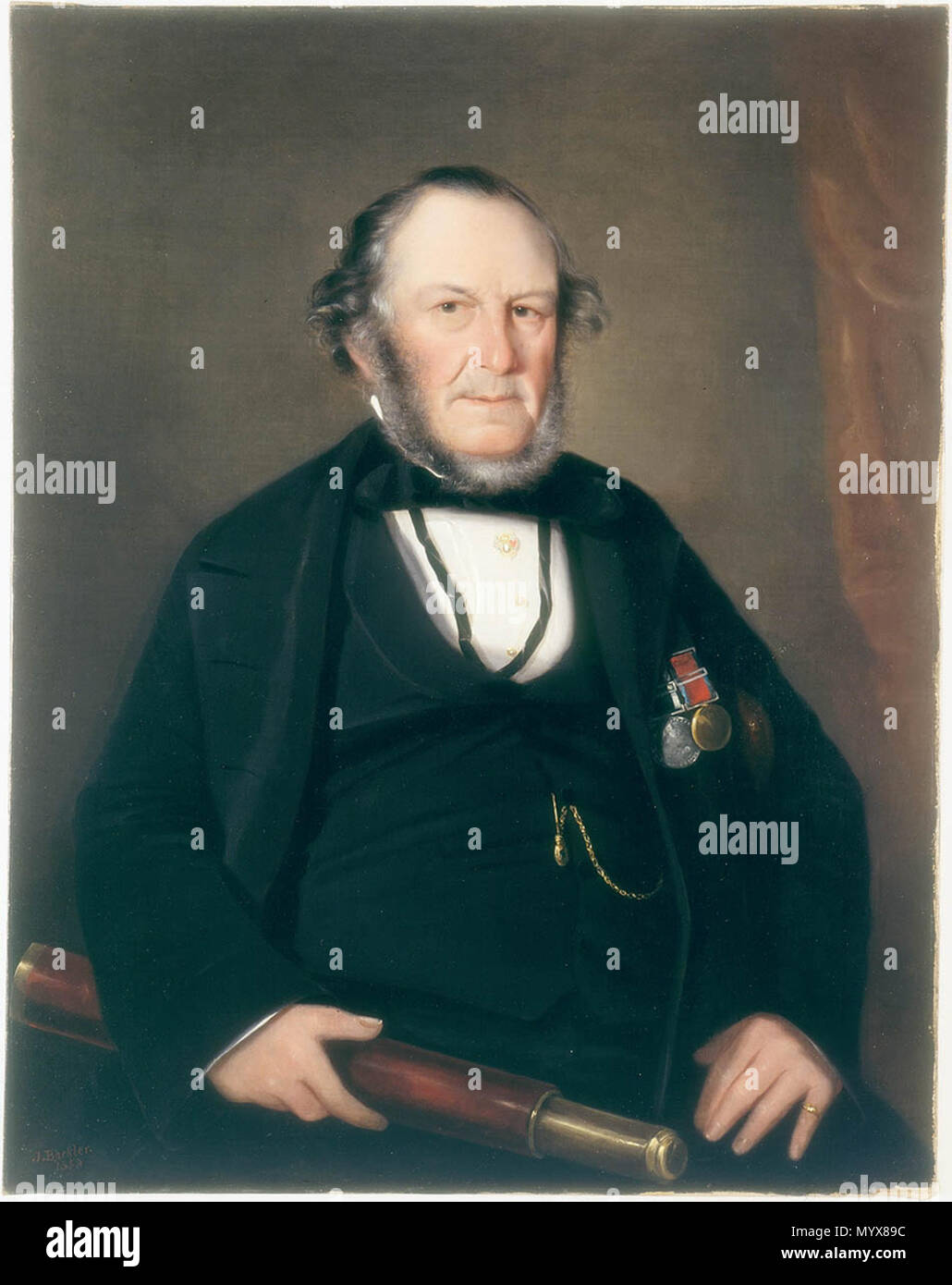 . Portrait of Thomas Watson . by 1895. Joseph Backler (1813–1895 ...